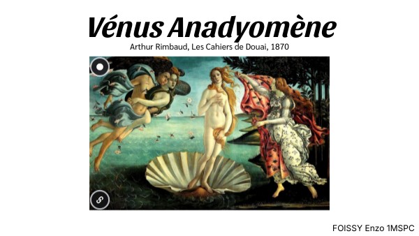 Vénus Anadyomène | Genially