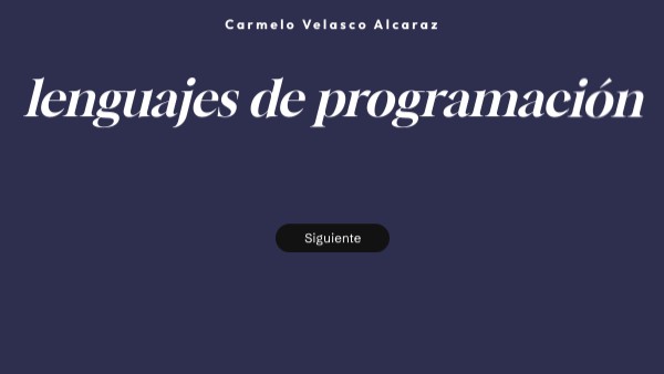 lenguajes de programación | Genially