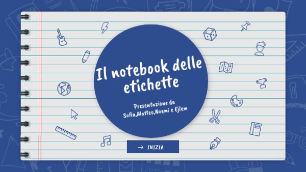 il notebook delle etichette | Genially