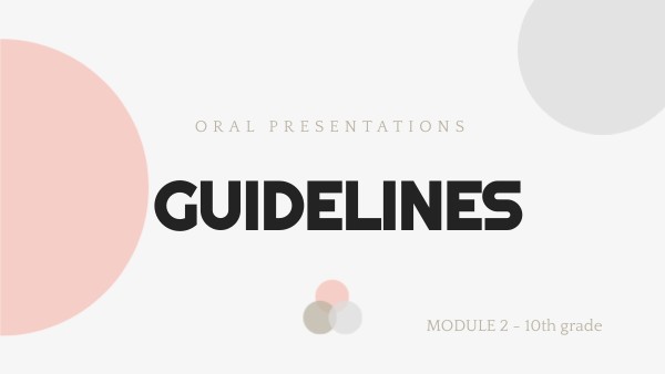 guidelines for oral assignments_10th grade | Genially