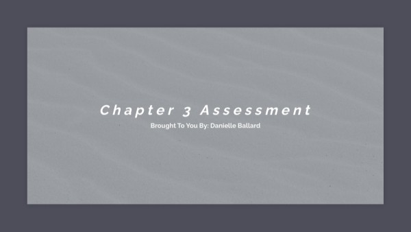 Chapter 3 Assessment | Genially