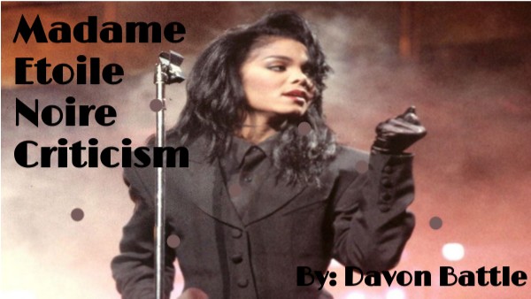 Madame Etoile Noire Criticism | Genially