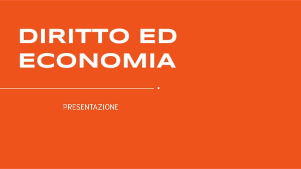 diritto ed economia | Genially
