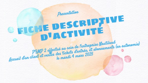 fiche descriptive d'activité | Genially