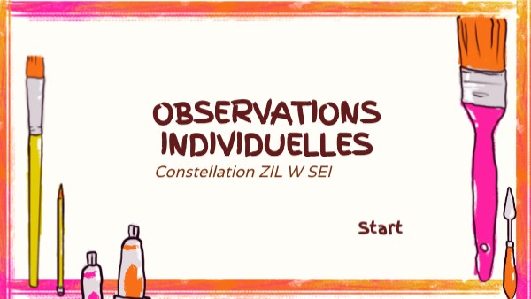 Observations individuelles | Genially