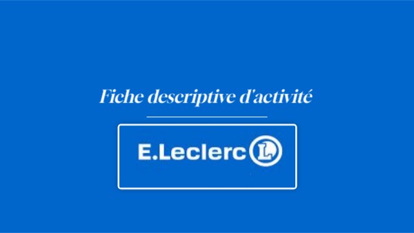 Fiche descriptive d'activité | Genially