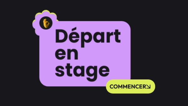 Départ en stage | Genially