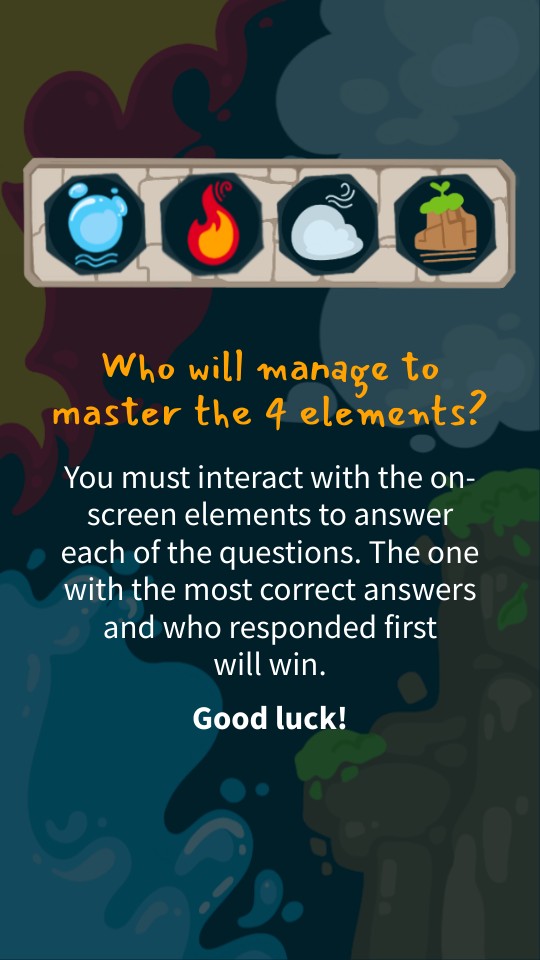 Who will manage to master the 4 elements? | Genially