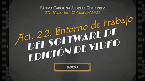 Entorno de trabajo del software de edición de video | Genially