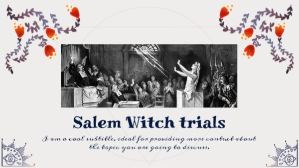 Salem Witch trials | Genially