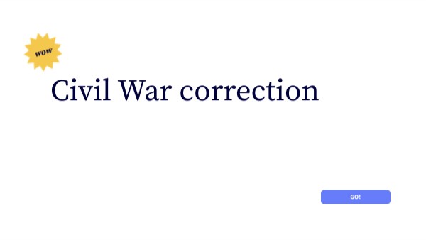 Civil War correction | Genially
