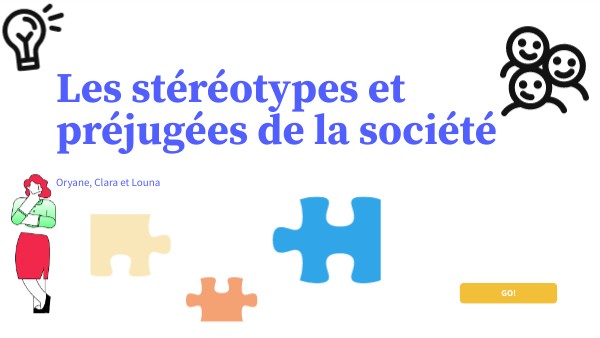 Les stéréotypes et préjugées de la société | Genially