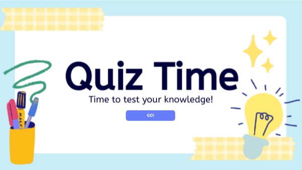 Quiz Time | Genially