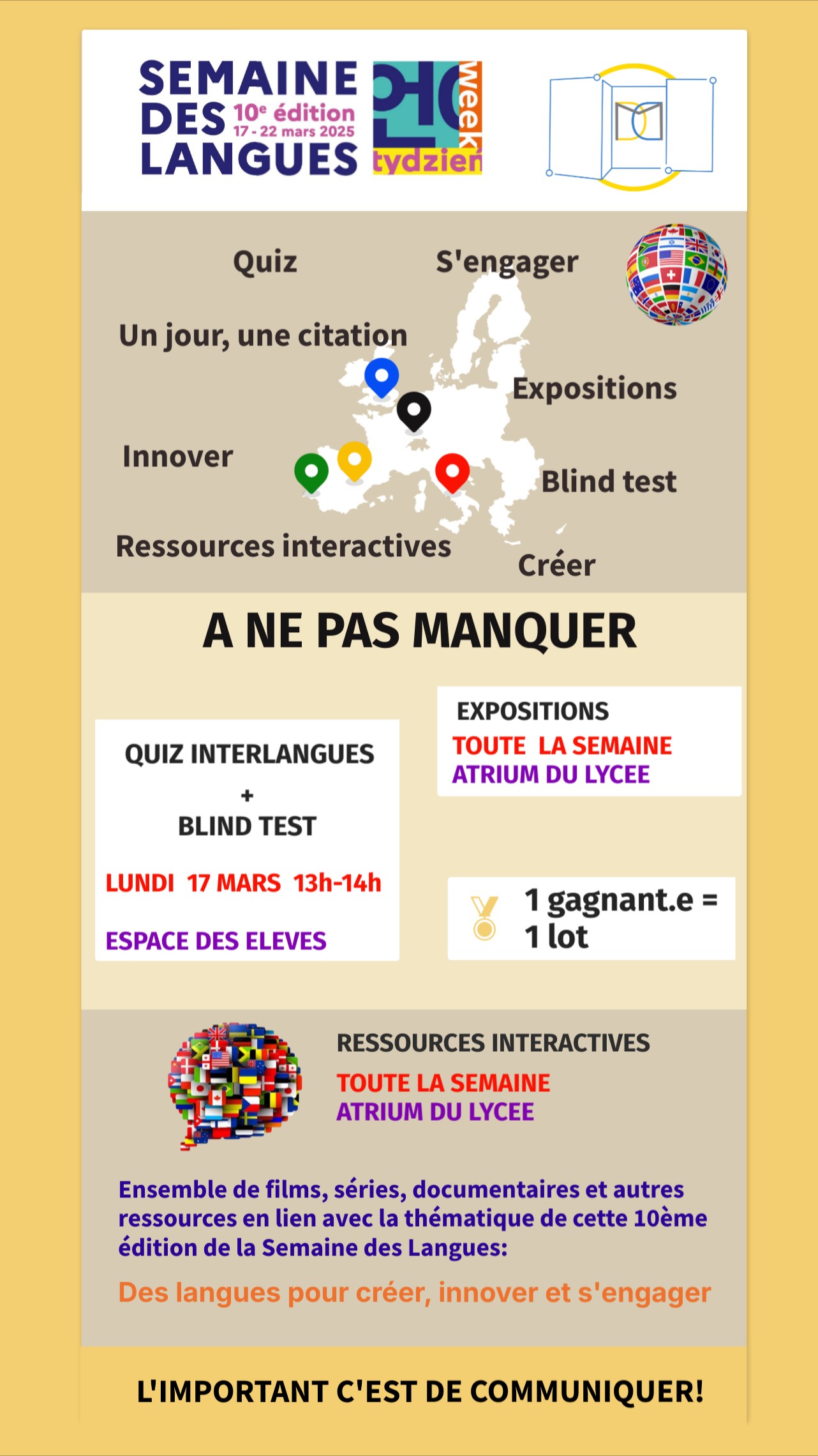 SEMAINE DES LANGUES 2025 | Genially