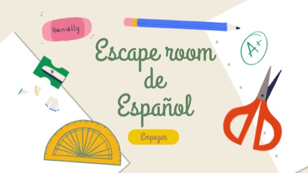 Escape room de Español | Genially