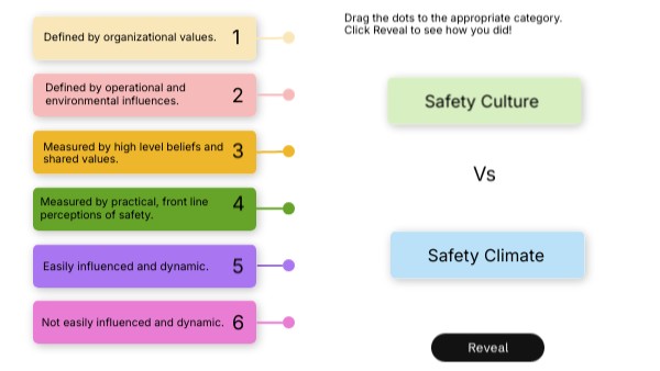 Safety Culture v Climate | Genially