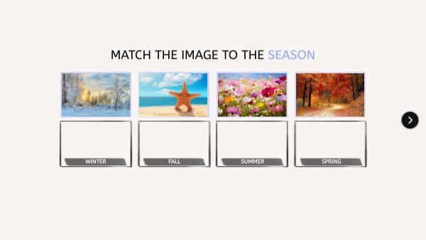 MATCH THE IMAGE TO THE SEASON | Genially