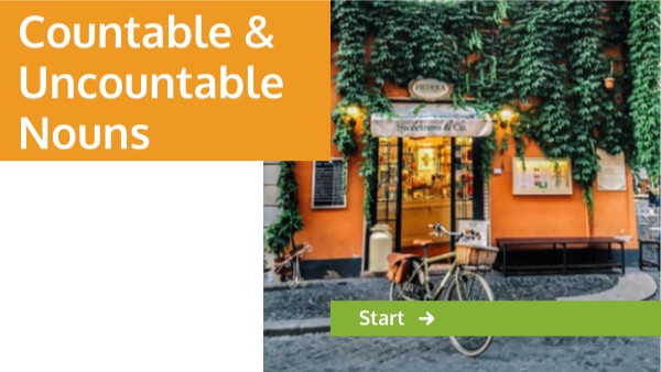 Countable & Uncountable Nouns | Genially