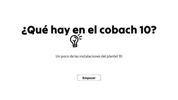 ¿Qué hay en el cobach 10? | Genially