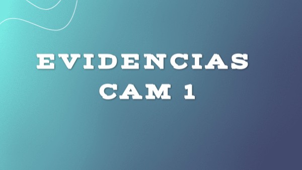 EVIDENCIAS CAM 1 | Genially