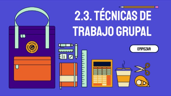 2.3. Técnicas de Trabajo Grupal | Genially
