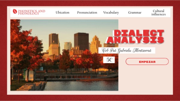 Dialect ANALYSIS | Genially