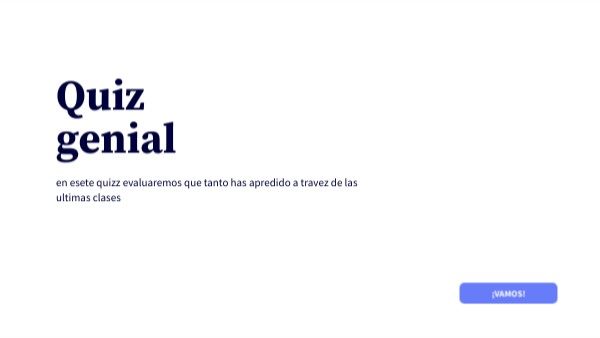 Quiz genial | Genially