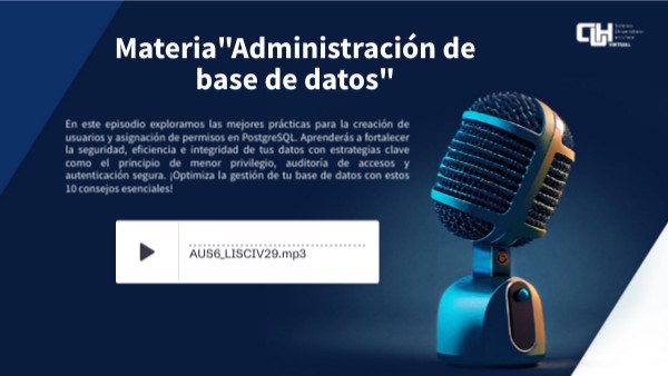 Audio S6 LISCIV29 | Genially