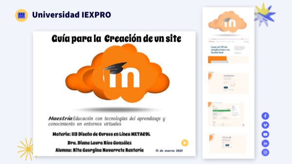 Creación de un site y un curso en Moodle Cloud | Genially