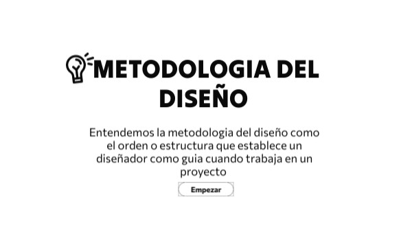 METODOLOGIA DEL DISEÑO | Genially