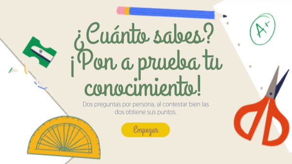 ¿Cuánto sabes? ¡Pon a prueba tu conocimiento! | Genially