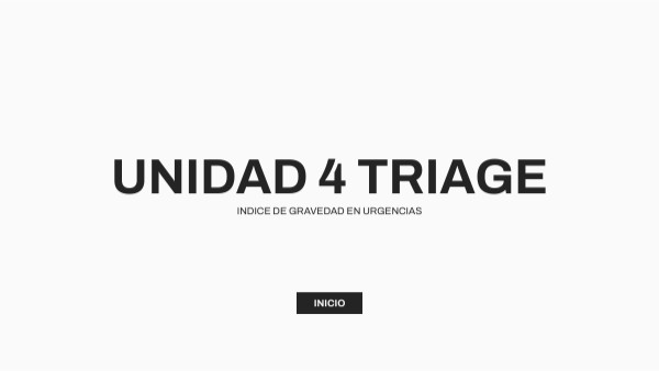 UNIDAD 4 TRIAGE | Genially