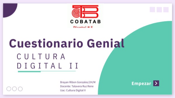 Cuestionario Genial | Genially