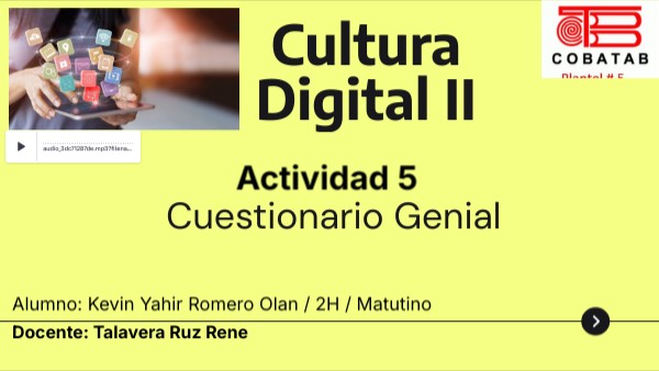 Cultura Digital II | Genially