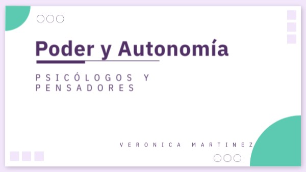 Poder y Autonomía | Genially