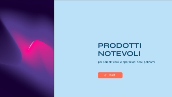 prodotti notevoli | Genially