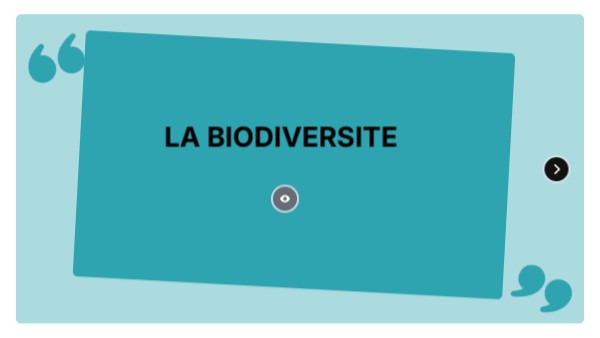 LA BIODIVERSITE | Genially