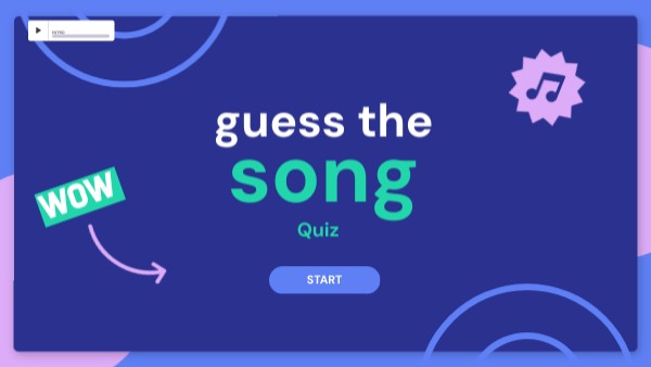 Devine la chanson | Genially