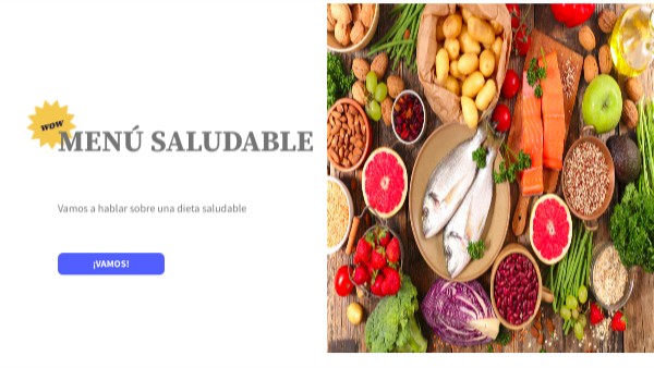 MENÚ SALUDABLE | Genially