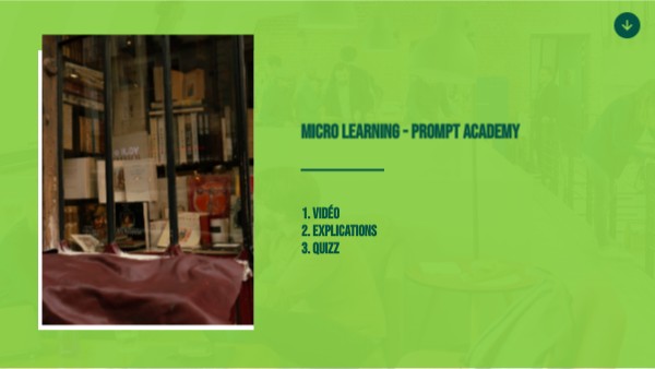 FR-Micro Learning - Prompt Academy | Genially