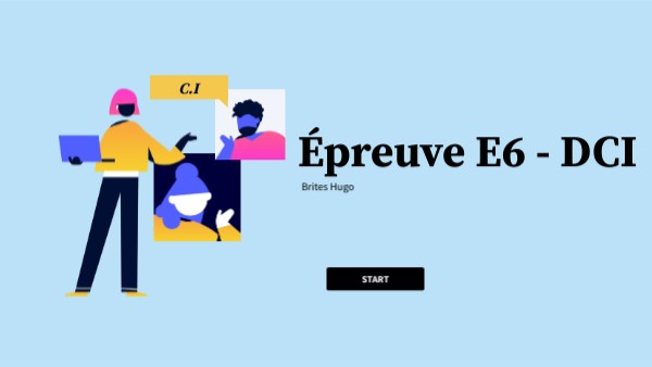 Épreuve E6 - DCI | Genially