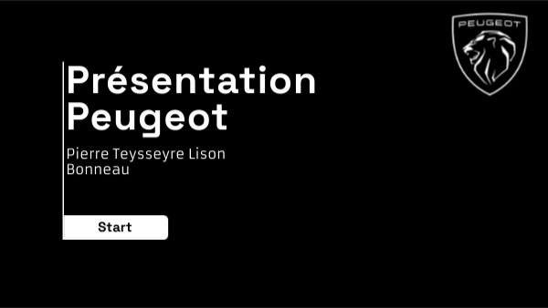 Présentation Peugeot | Genially