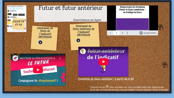 4F_Exerciseurs_Futur et futur antérieur | Genially