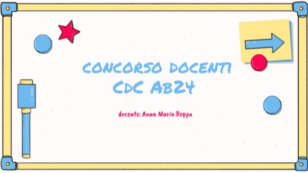 concorso docenti CdC Ab24 | Genially