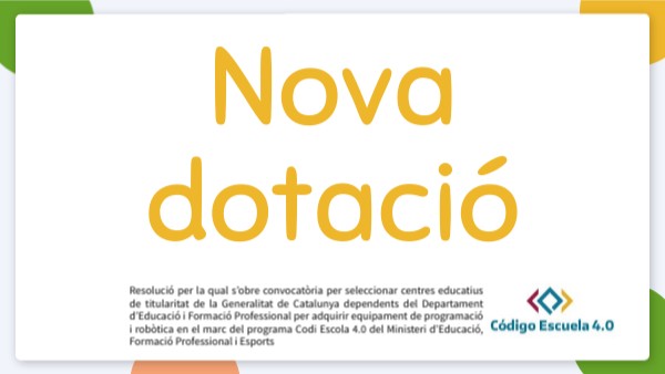Nova dotació | Genially