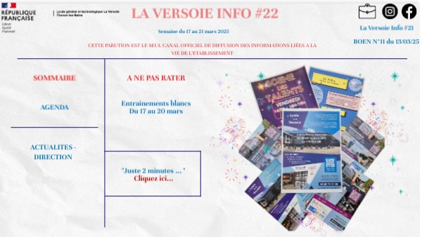 LA VERSOIE INFO #22 | Genially