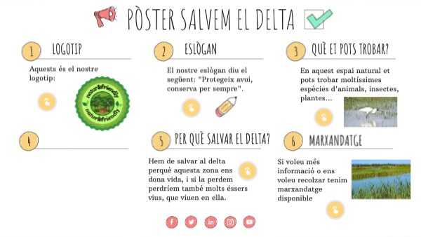 Pòster SALVEM EL DELTA | Genially
