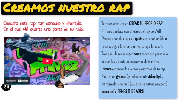 Creamos nuestro rap | Genially