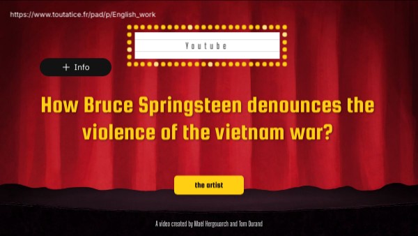 How Bruce Springsteen denounces the violence of the vietnam war? | Genially