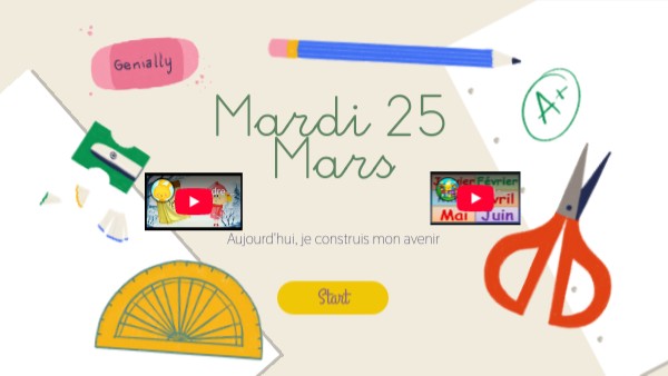 Mardi 25 Mars | Genially